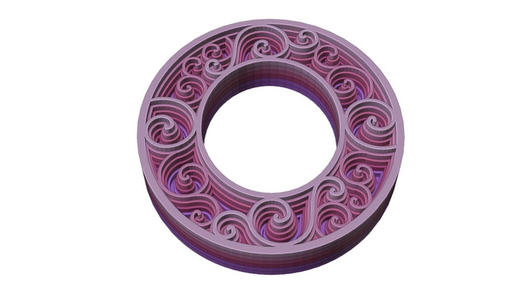 Layered Alphabet Layered Letters Svg Layered Floral | Etsy