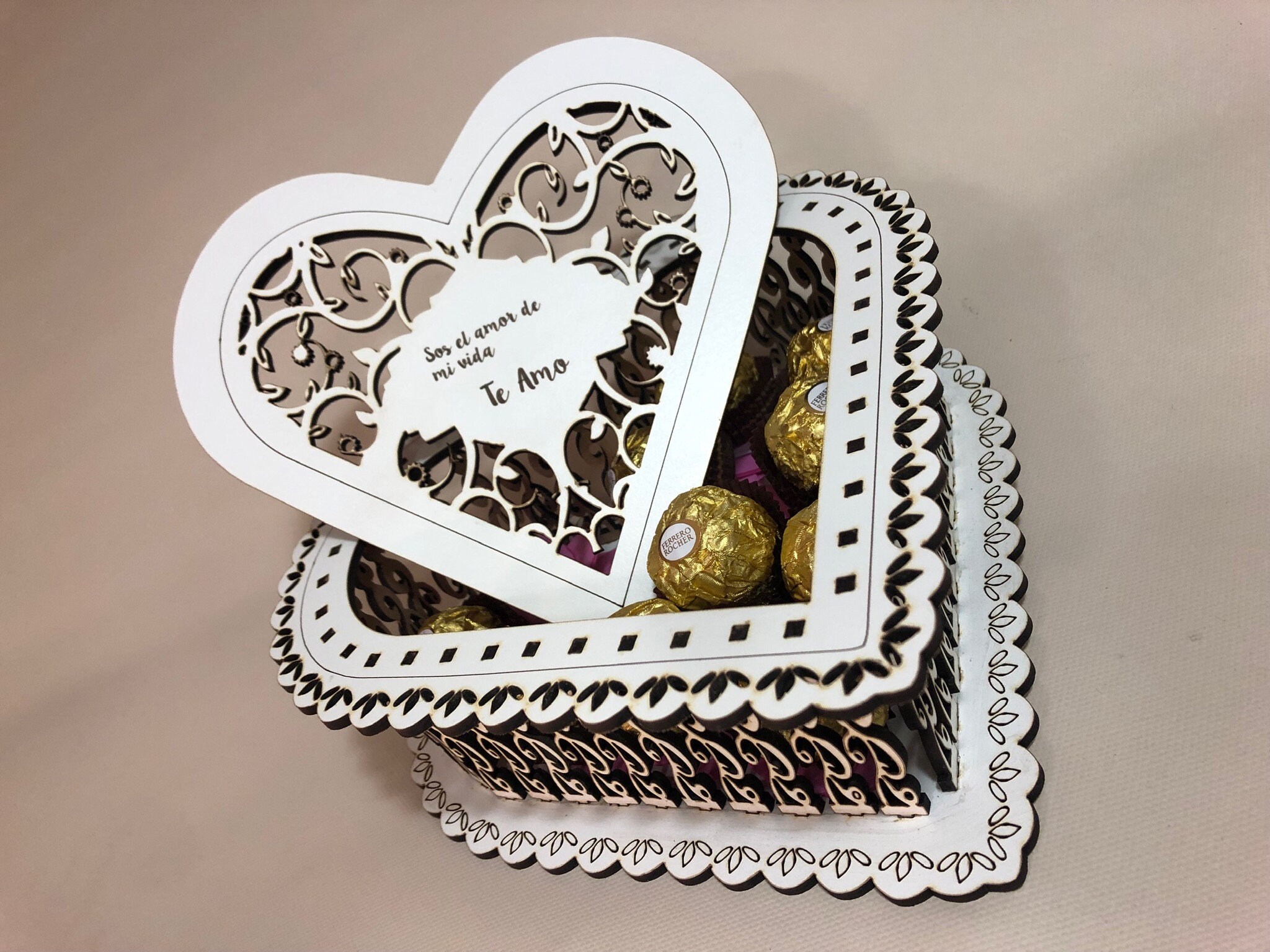 Laser Cut Heart Box Laser Cut Laser Cut Vector Vector - Etsy