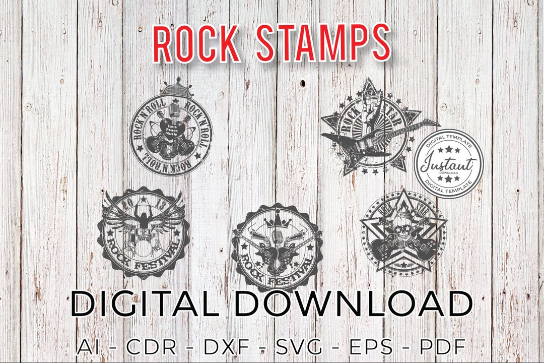 ROCK SVG, Rock PNG, Rock Stamp Template, Rock Clipart, Rock Vector ...