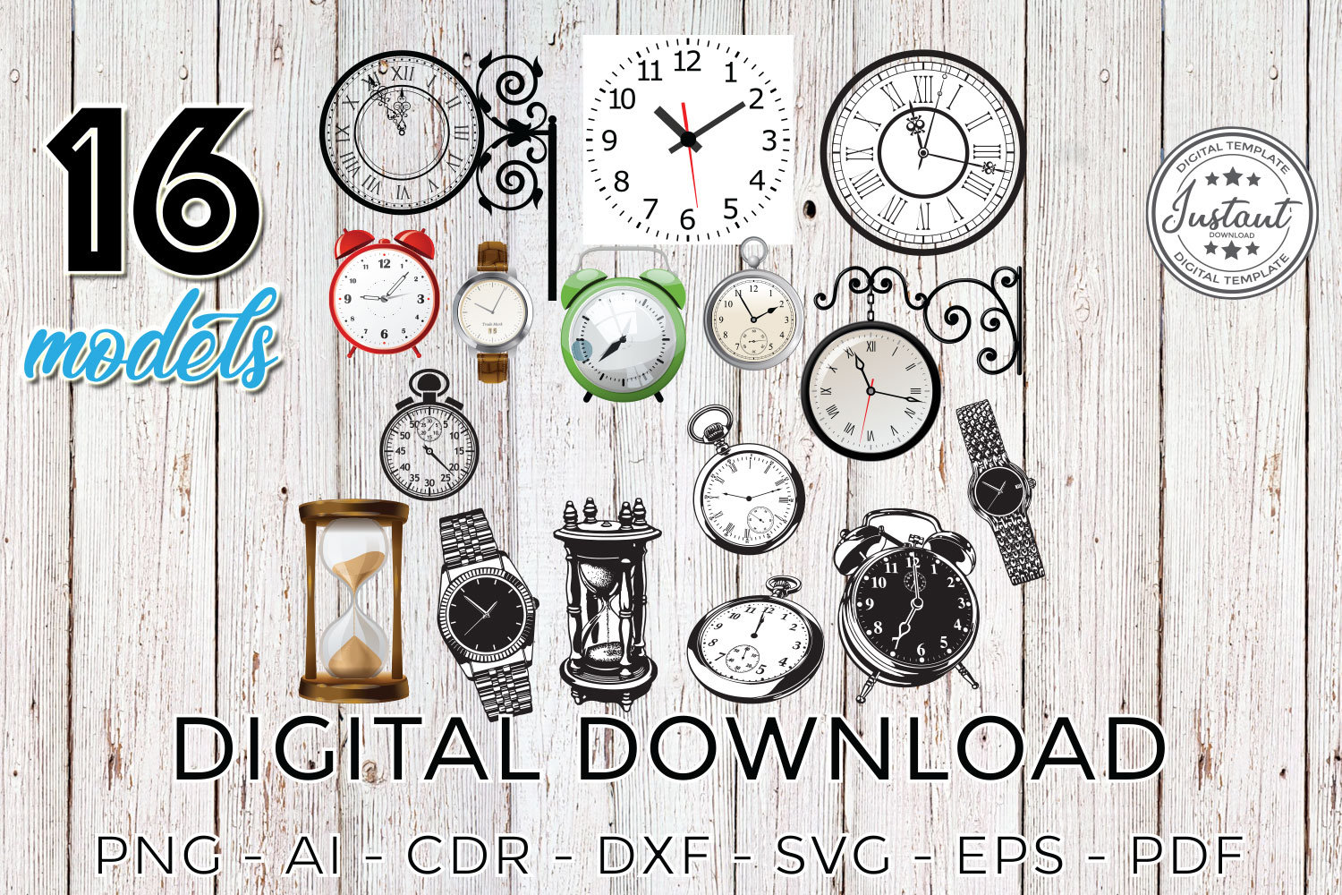 CLOCK SVG Clock PNG Clock Template Clock Face Cut File - Etsy