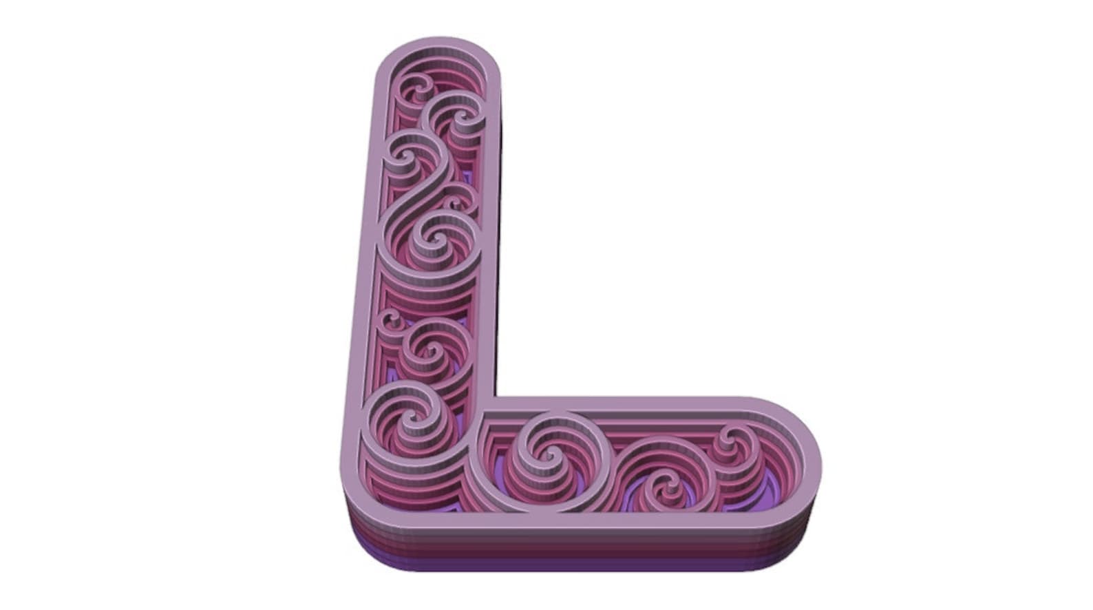 Layered Alphabet - Layered Letters Svg - Layered Floral Alphabet SVG ...