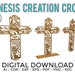 EASTER Genesis Cross, Cruz Genesis Creacion Laser Cut, Laser Cut ...