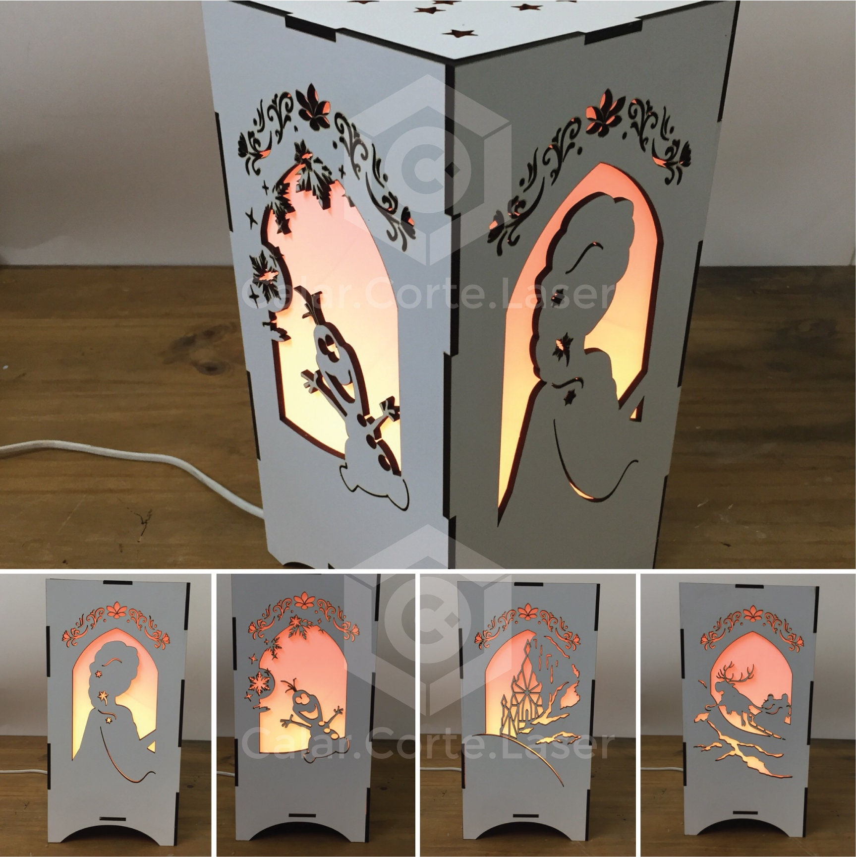 Laser Cut Vector, DXF, Desk Lamp, File for Laser, Star Wars Lamp ...