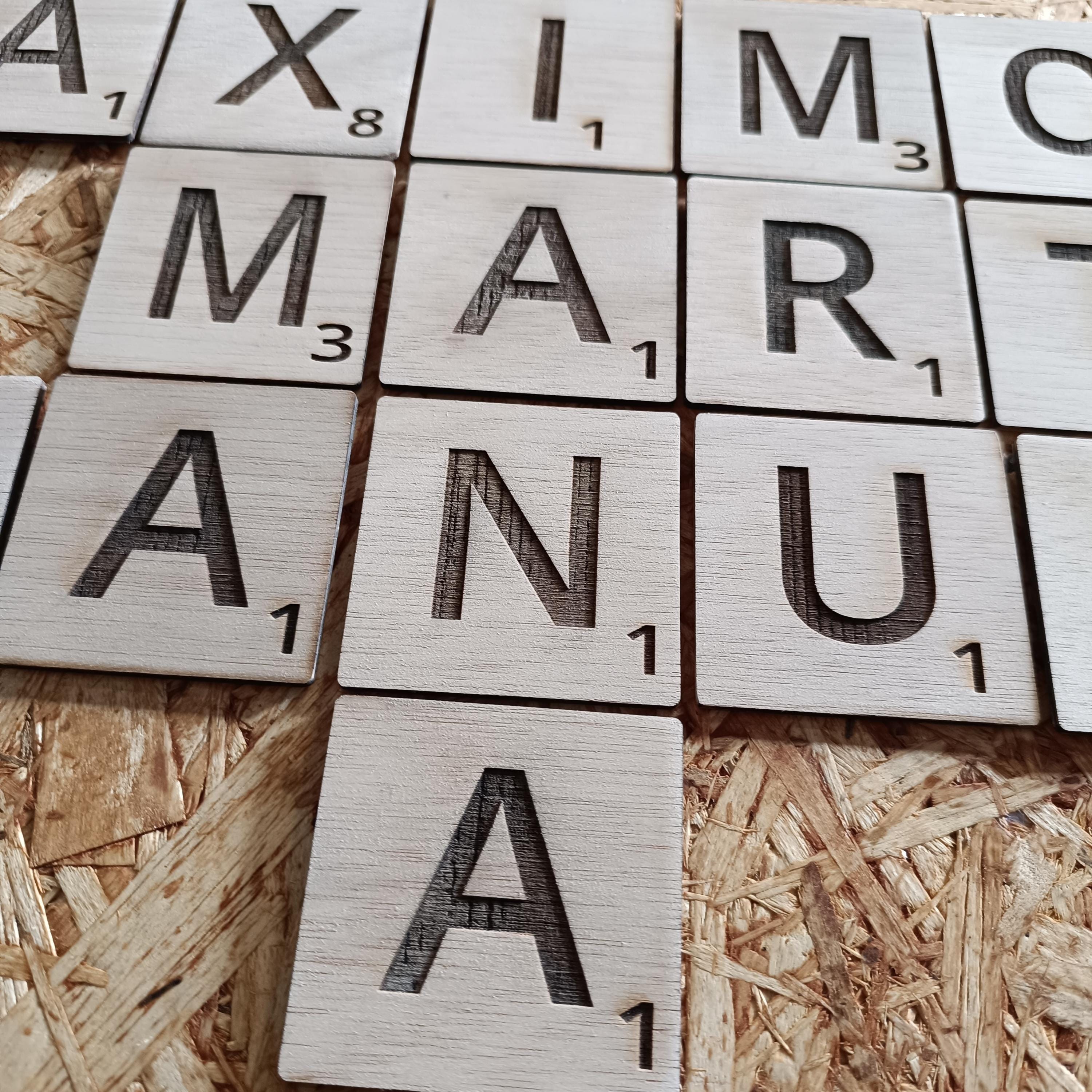 Wooden Scrabble Letters – Customize Your Creative Projects With Laser ...