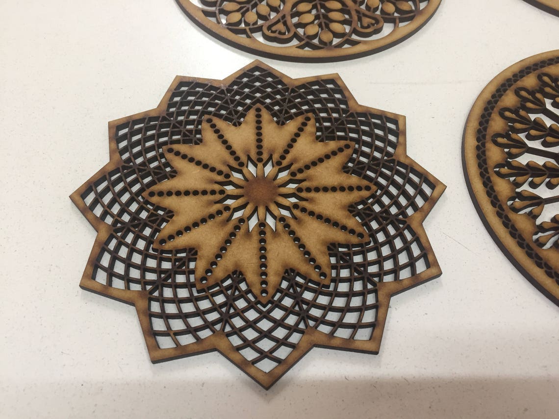 Laser Cut Vector Mandala Design Laser Cut 9 Mandala Designs | Etsy