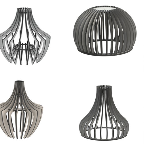 Parametric Wooden Lamp Cnc Laser Cut Files SVG DXF CDR Vector - Etsy