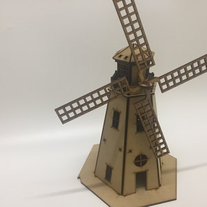 Dutch Windmill LASERCUT Files Vector Cdr Dxf Eps for Laser Cut or Cnc ...