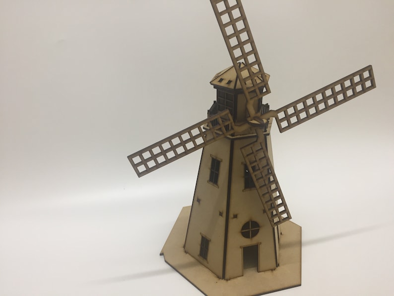 Dutch windmill LASERCUT Files Vector cdr dxf eps for laser cut - Etsy 日本