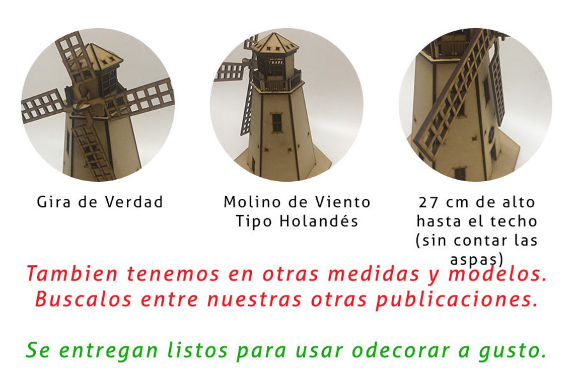 Dutch Windmill LASERCUT Files Vector Cdr Dxf Eps for Laser Cut or Cnc ...