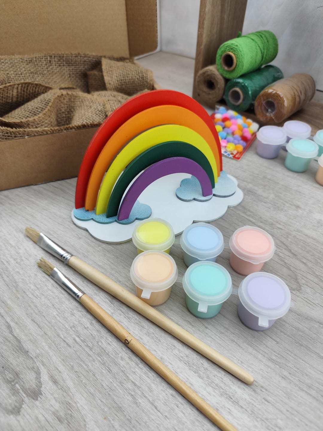 Rainbow Craft Kit - DIY Paint and Assemble | Creative Activity for ...