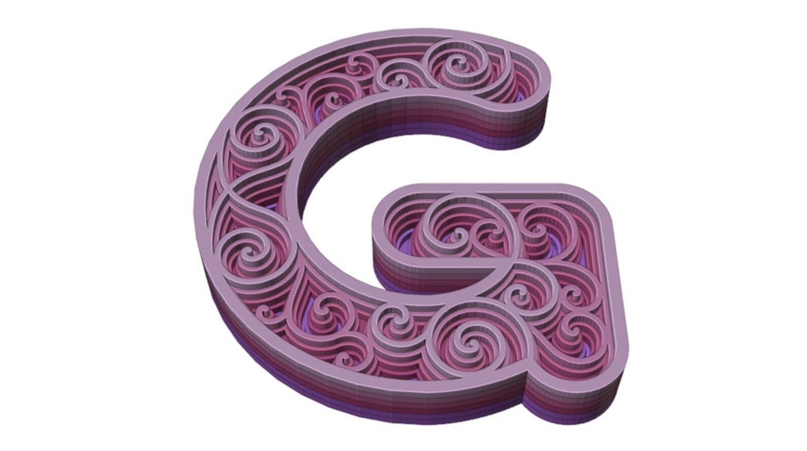 Layered Letter Layered Letter Svg Layered Floral Alphabet - Etsy