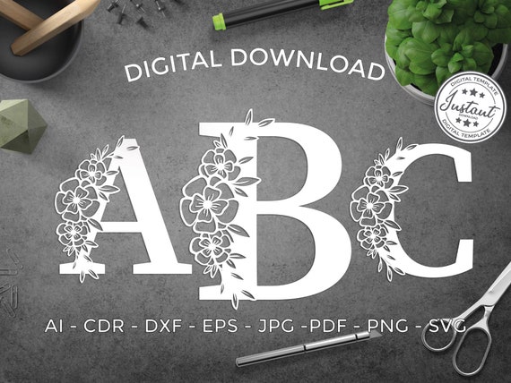 Alphabet Bundle 26 Letters Ai Cdr Dxf Eps Jpg Pdf Png Svg | Etsy