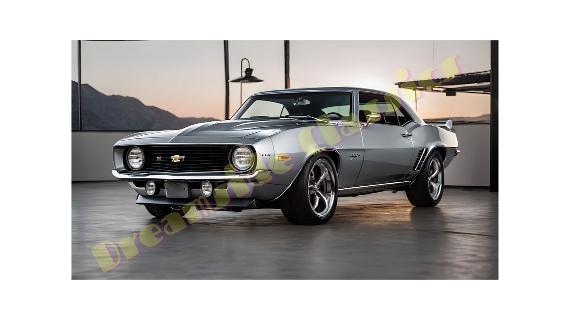 1969 Chevrolet Camaro SS Poster; Vintage Muscle Car Wall Art Printable ...