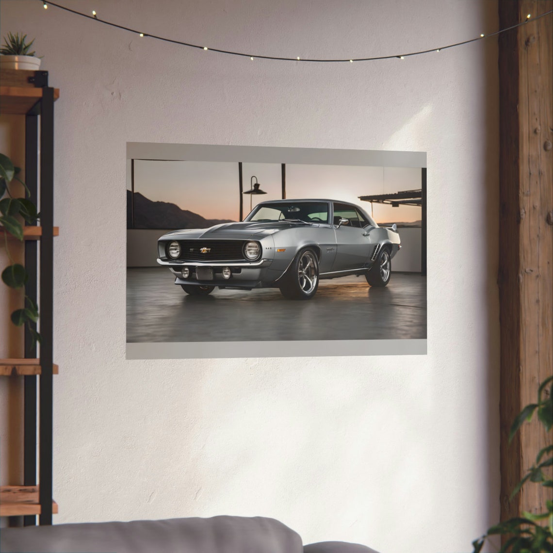 1969 Chevrolet Camaro SS Poster; Vintage Muscle Car Wall Art Printable ...