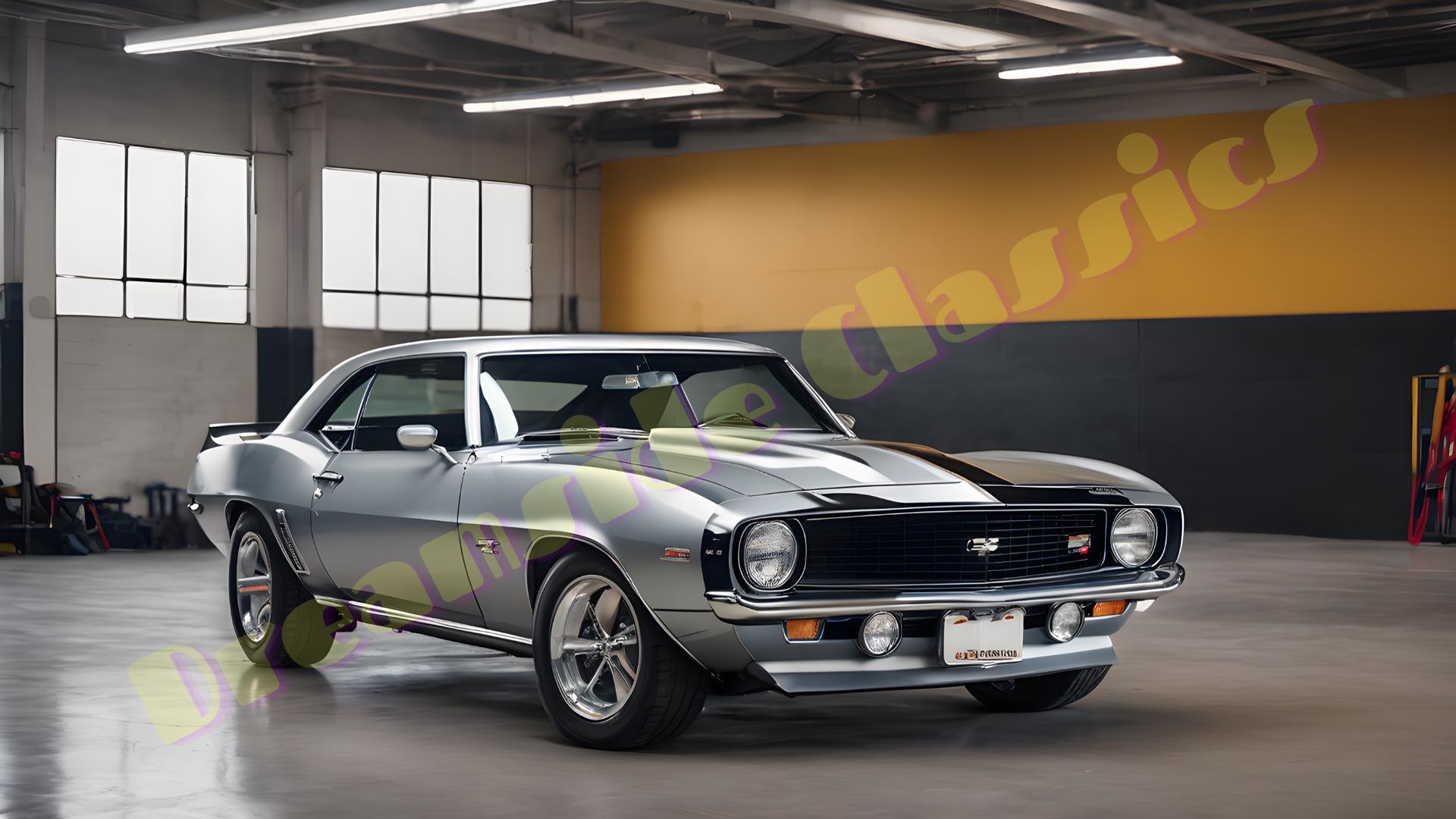 1969 Chevrolet Camaro SS Poster; Vintage Muscle Car Wall Art Printable ...