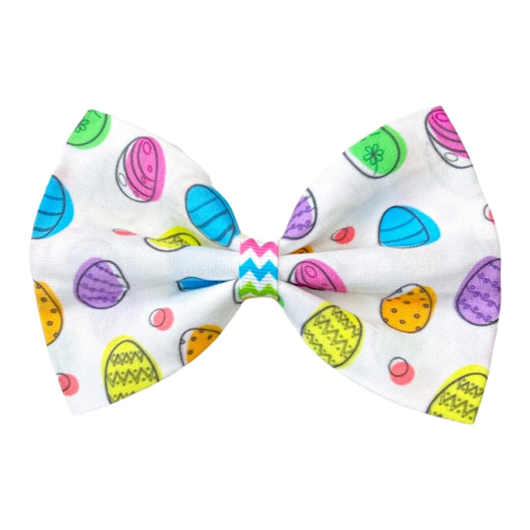 Easter Egg Dog Bow Tie, Easter Bow Tie for Dogs, Dog Bowtie, Cat Bow ...
