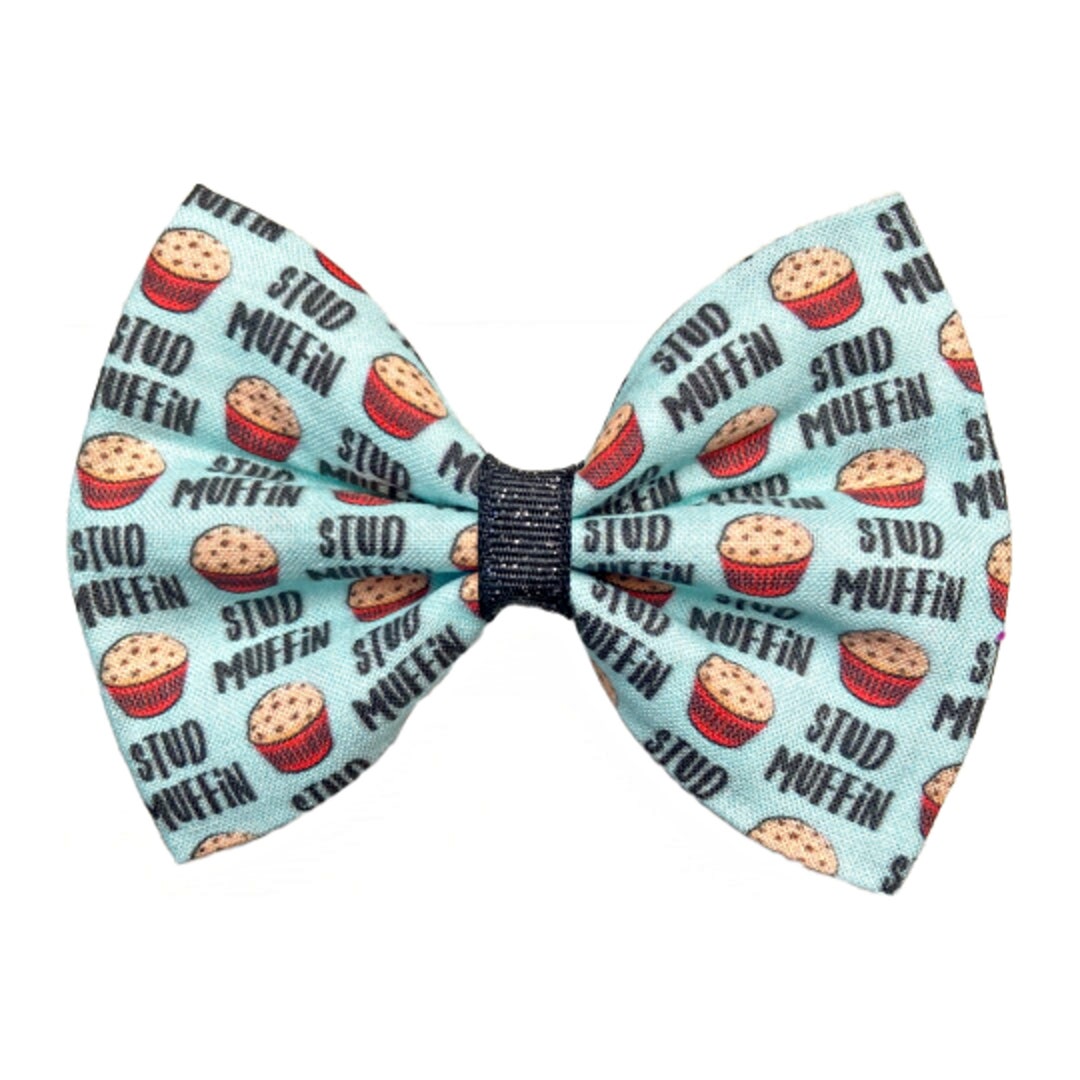 Stud Muffin Dog Bow Tie, Dog Collar Bow Tie for Dogs, Cat Bow Tie, Blue ...