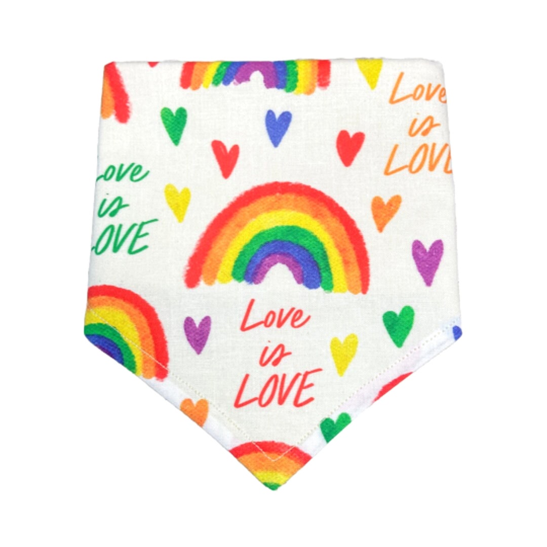 Pride Dog Bandana, Rainbow Bandanas for Dogs, Love is Love Cat Bandana ...
