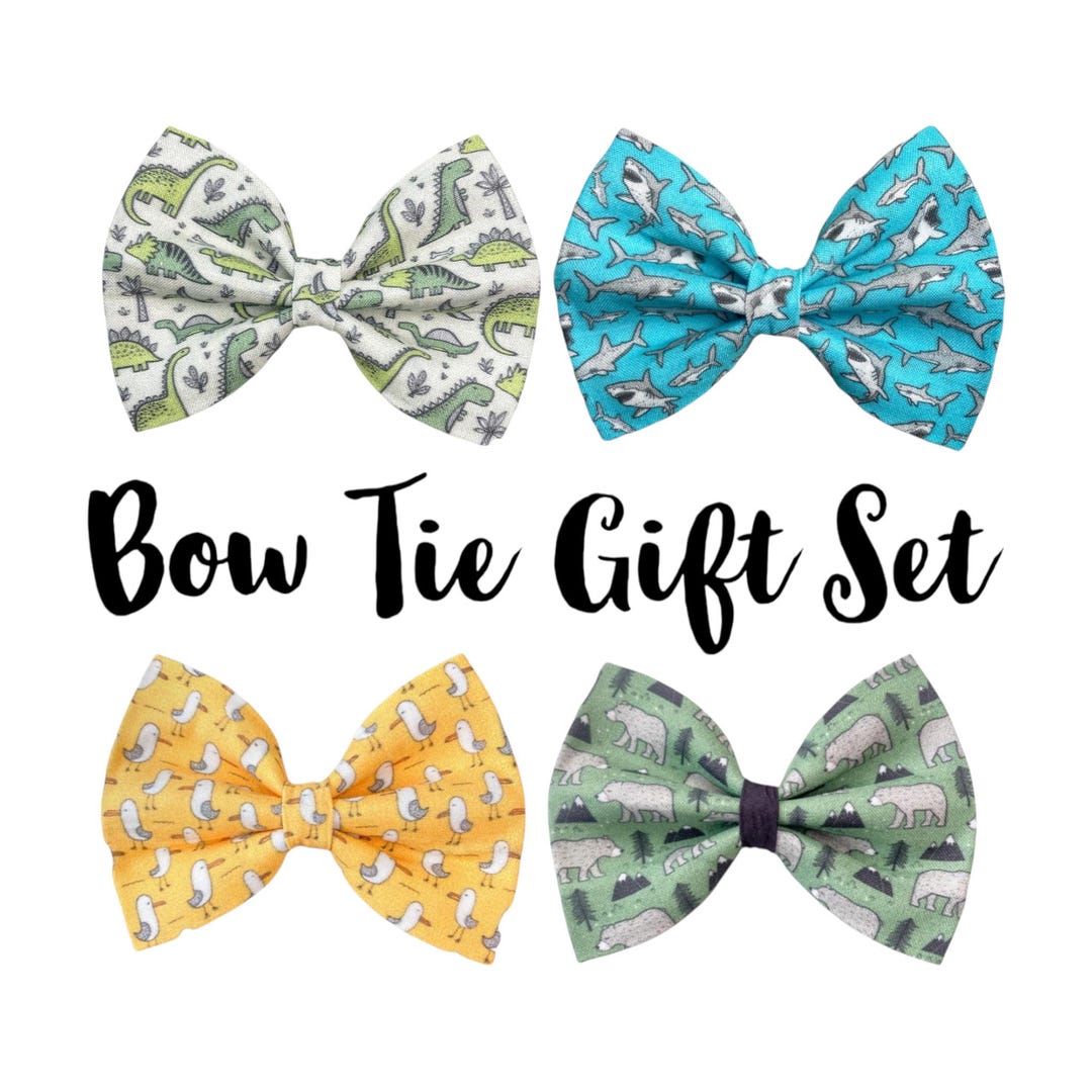 Dog Bow Tie Gift Set, Bows for Dogs and Cats, Bowtie Gift Pack - Etsy