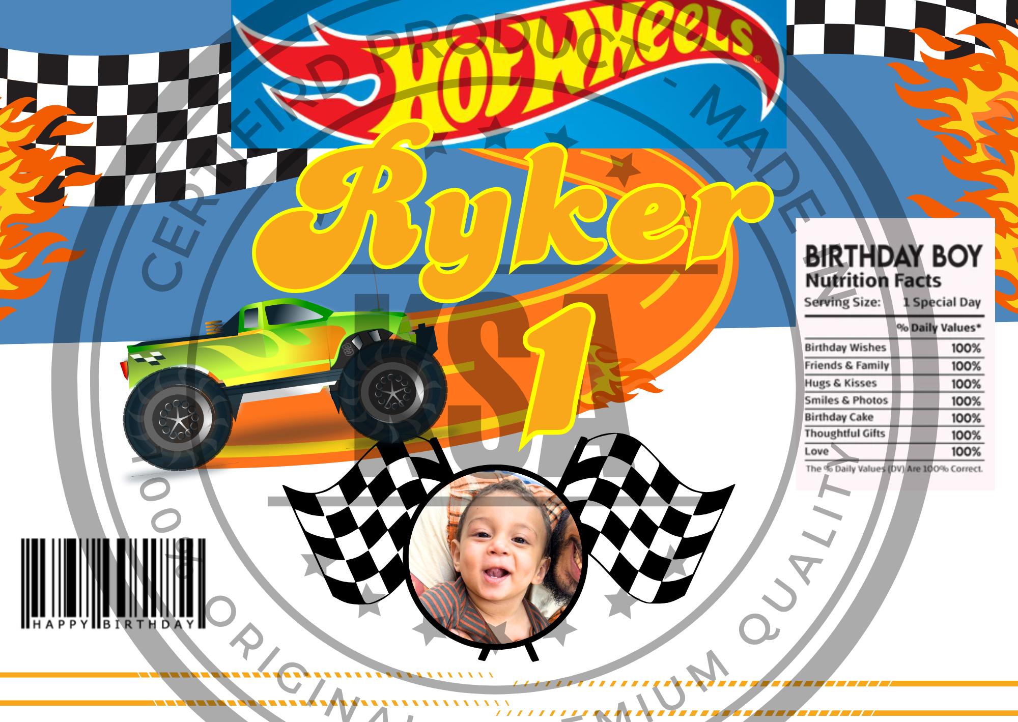 Ultimate Hot Wheels-themed Party Package: Custom Invitations, Signs ...