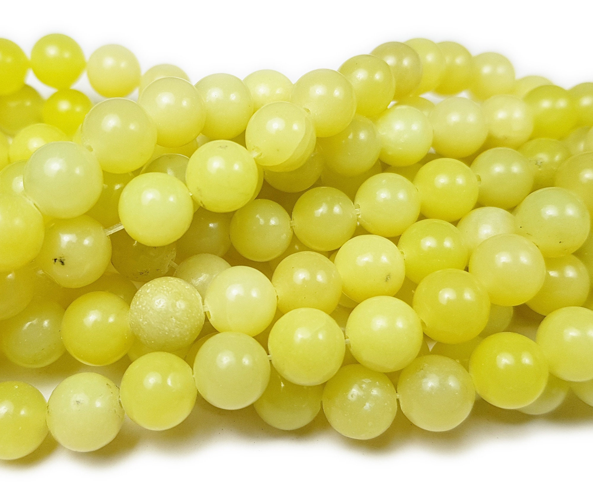 Natural 6mm Olive Jade Round Beads Genuine Gemstone - Etsy