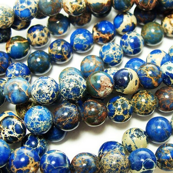 Blue Jasper Beads - Etsy