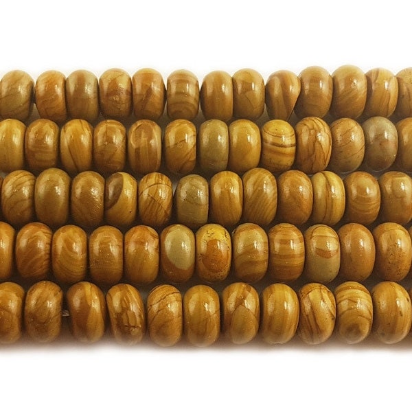 Wood Rondelle Beads - Etsy