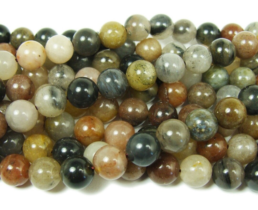Natural 14mm Chinese Tourmaline Smooth Round Beads Genuine - Etsy UK