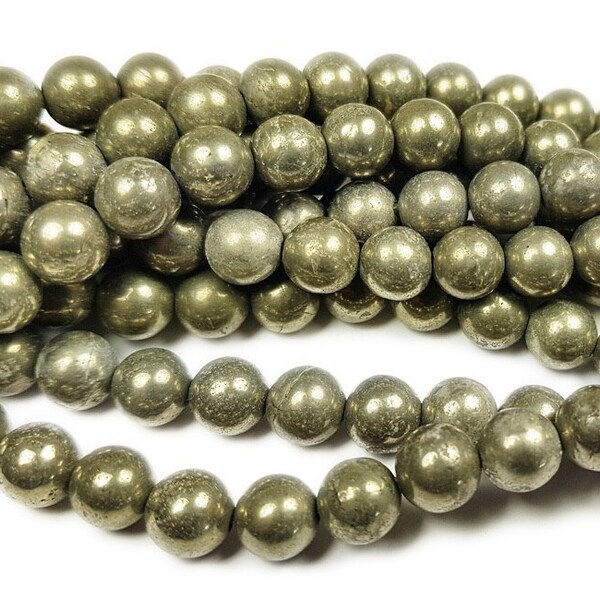 Pyrite Beads - Etsy