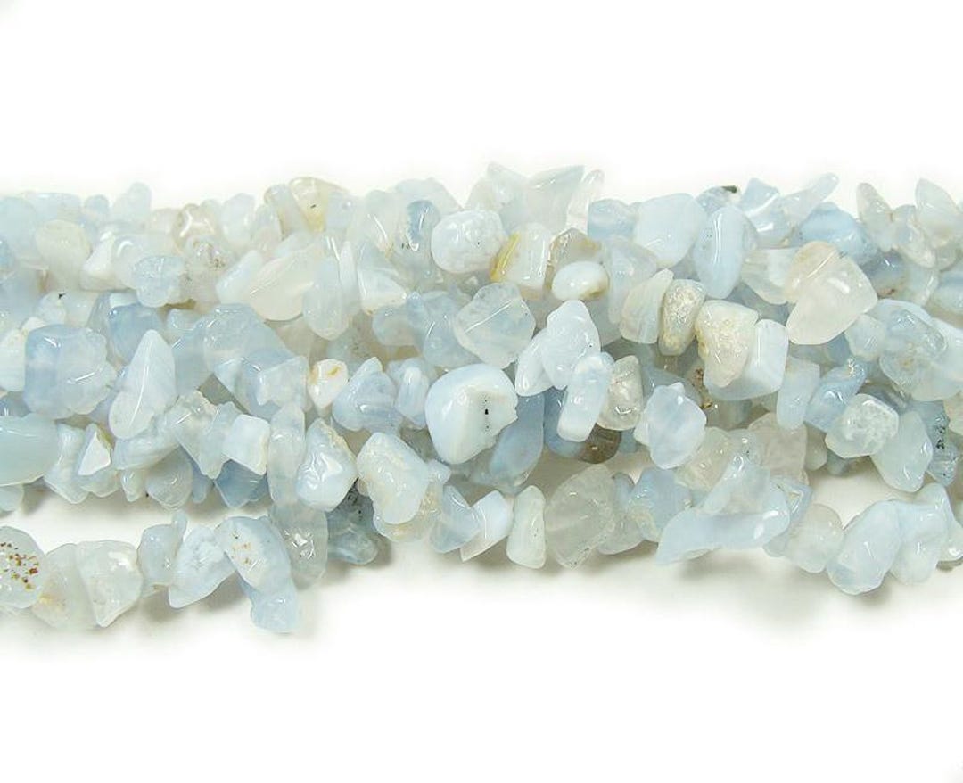 Natural 3x6mm 34 Inches Blue Lace Agate Chips Genuine Gemstone - Etsy