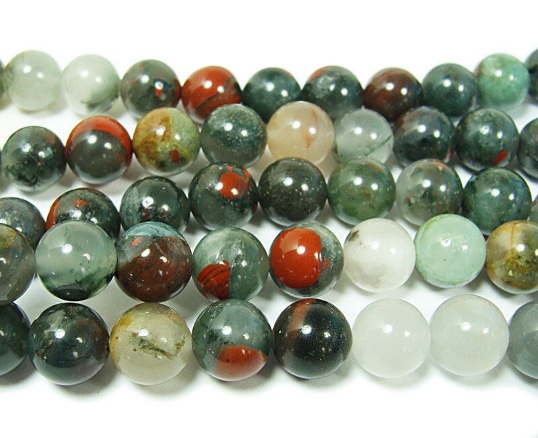 Natural 6mm African Blood Quartz Round Beads Genuine Gemstone - Etsy