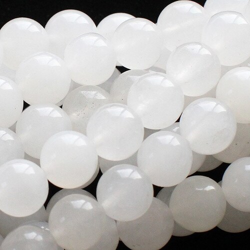 Natural 4mm White Quartz Round Beads Genuine Gemstone | Etsy