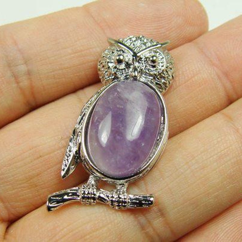 Amethyst Owl - Etsy