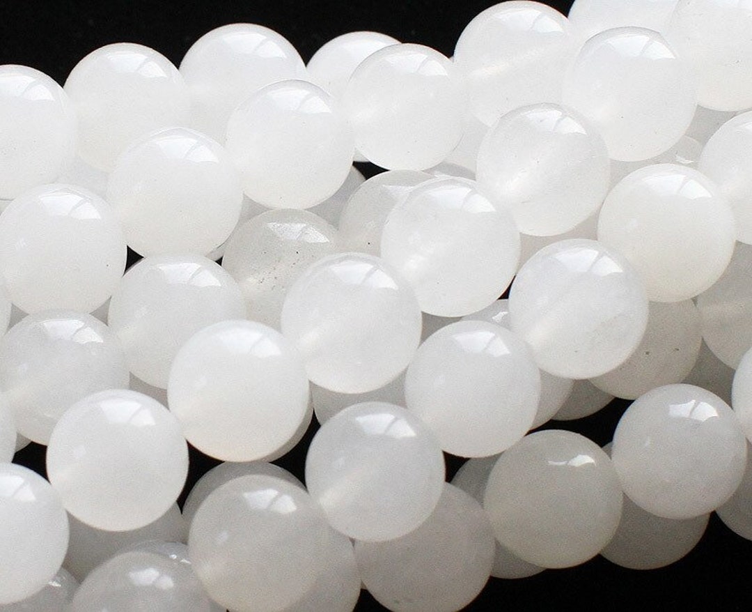 Natural 4mm White Quartz Round Beads Genuine Gemstone - Etsy