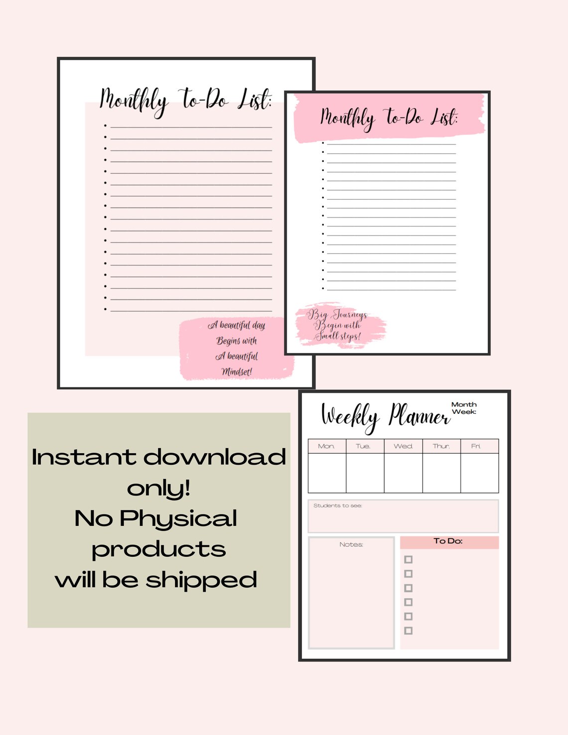 School Counselor Planner, School Counselor Planner Printable, Printable ...