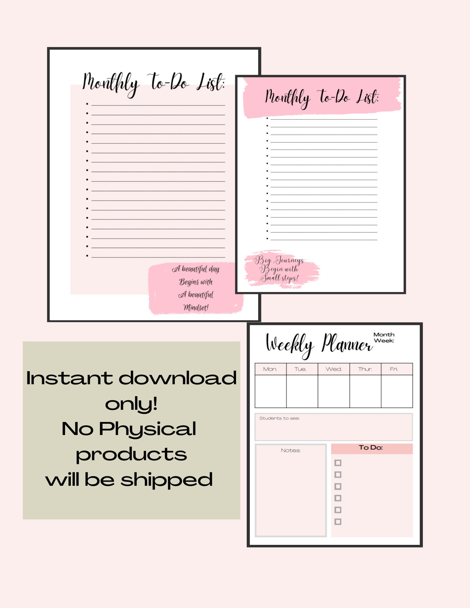 School Counselor Planner, School Counselor Planner Printable, Printable ...