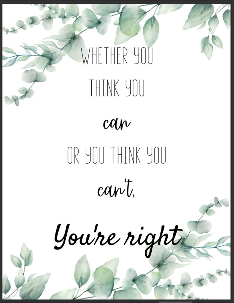 Eucalyptus Themed Growth Mindset Posters - Etsy