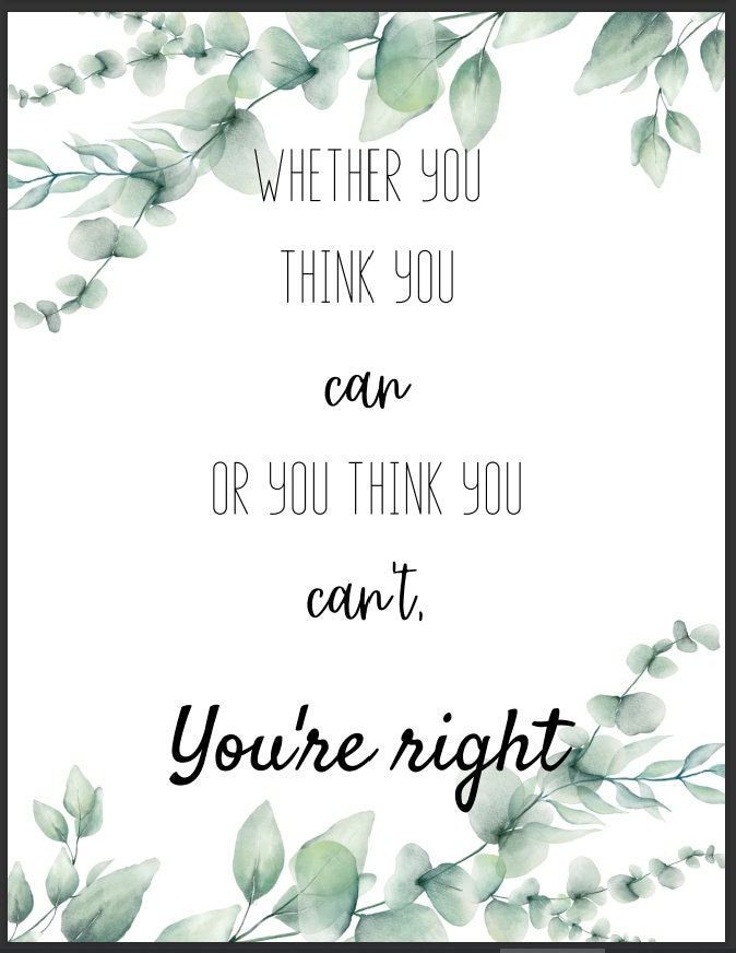 Eucalyptus Themed Growth Mindset Posters - Etsy