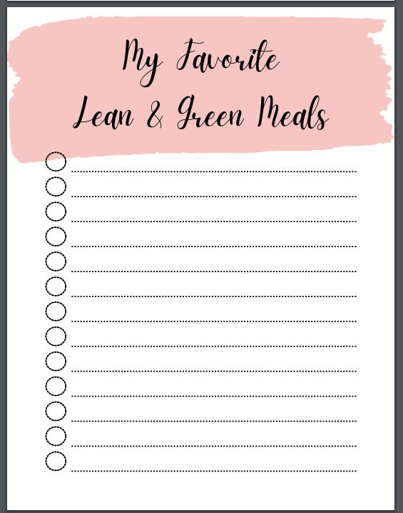 Optavia Daily Planner, Fitness Tracker, Printable Optavia Tracker, - Etsy