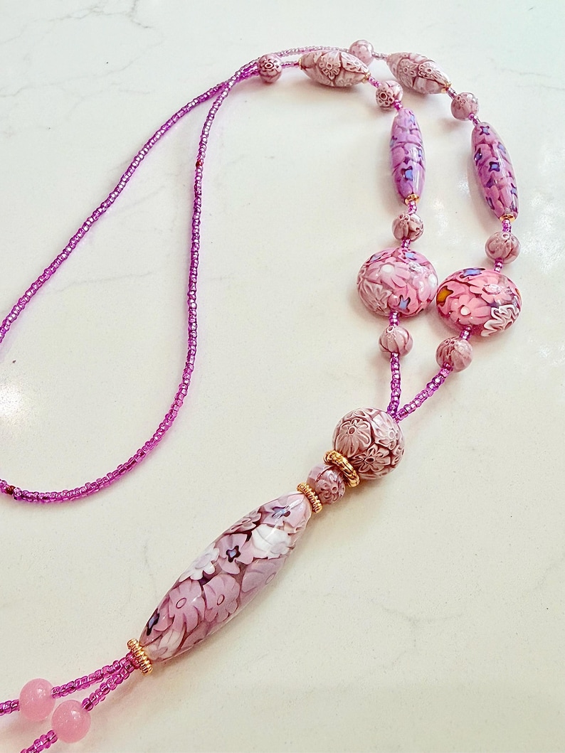 Rosario Leonardi Pastel Pink 40”necklace: FEATURING Ercole Moretti ...