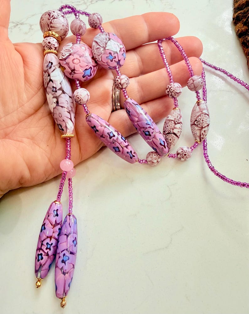 Rosario Leonardi Pastel Pink 40”necklace: FEATURING Ercole Moretti ...