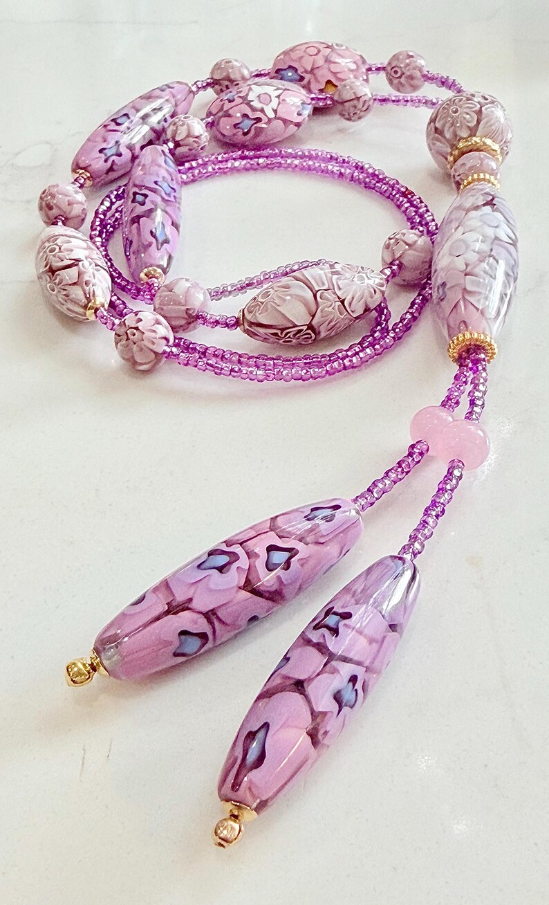 Rosario Leonardi Pastel Pink 40”necklace: FEATURING Ercole Moretti ...
