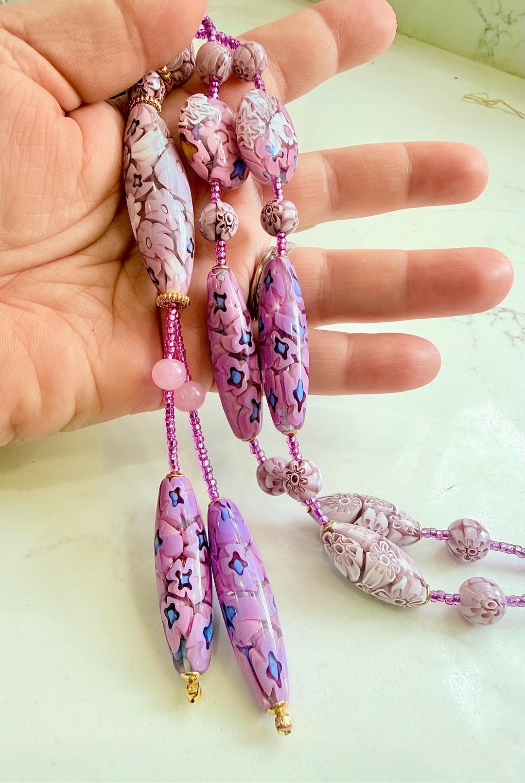 Rosario Leonardi Pastel Pink 40”necklace: FEATURING Ercole Moretti ...