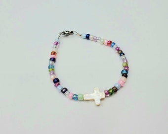 Shell Cross Bracelet - Etsy
