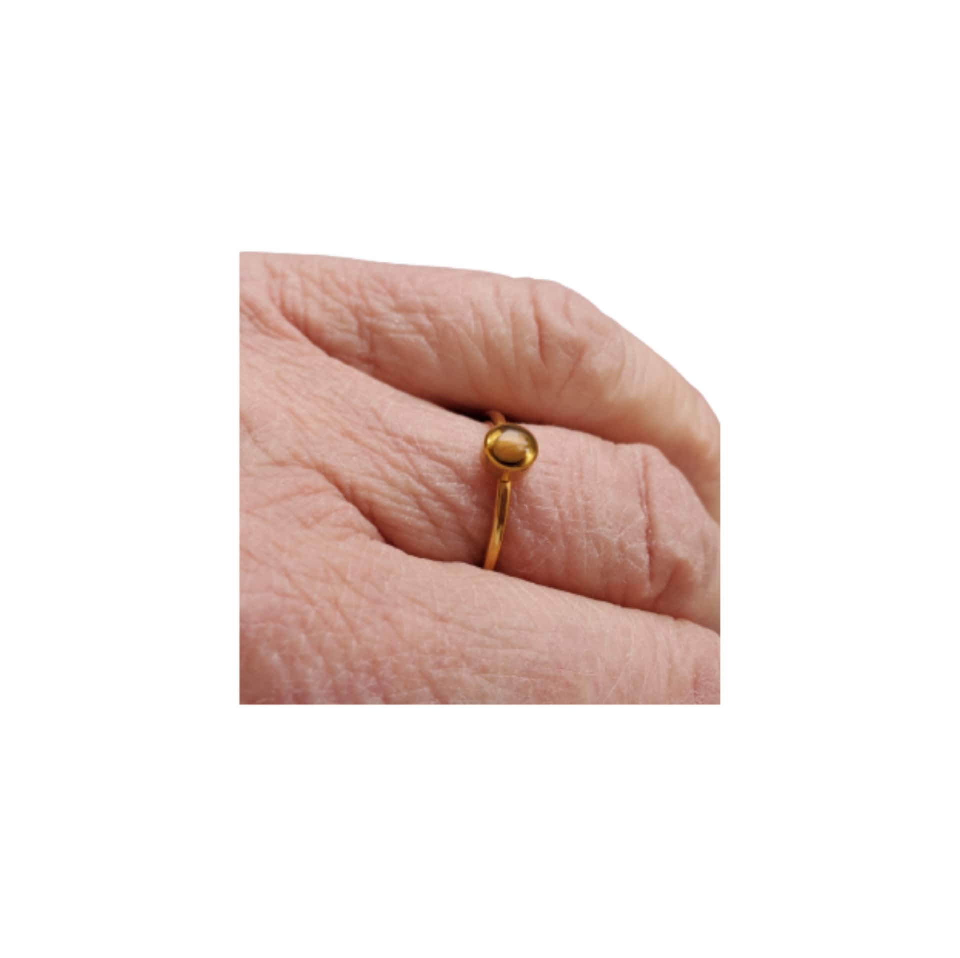 Simple Mustard Seed Ring, Adjustable, Choose Gold, Silver or Rose Gold ...