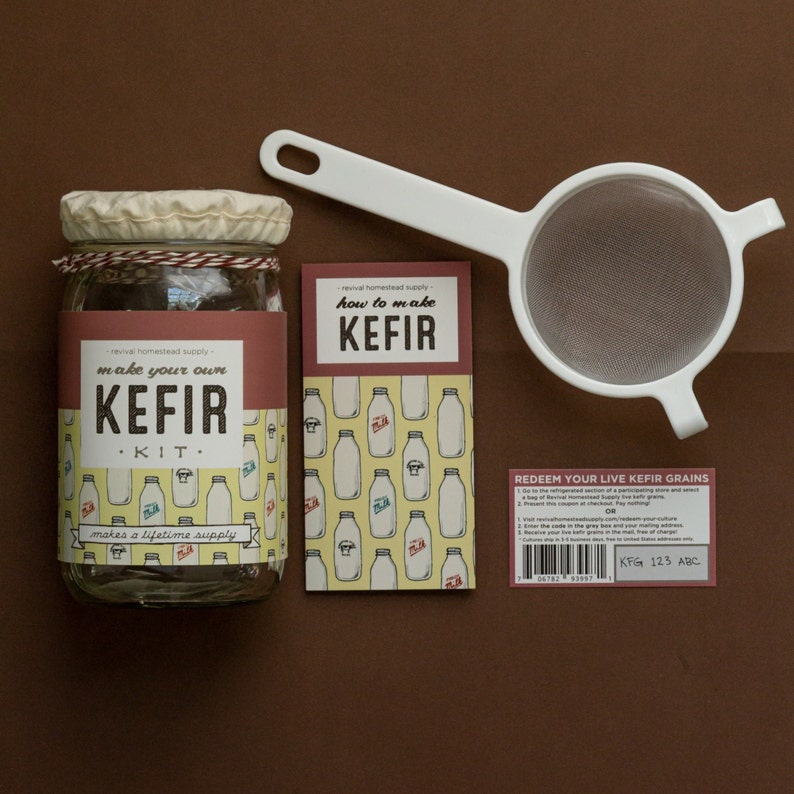 Milk Kefir Kit, Make Your Own - Etsy