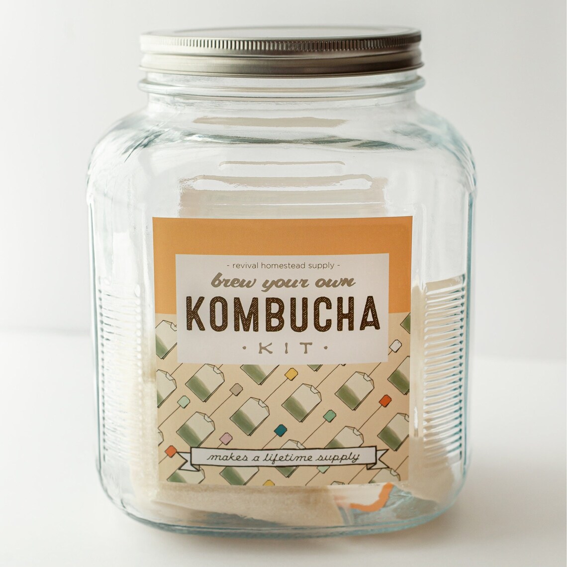 Kombucha Kit Brew Your Own With 1 Gallon Jar | Etsy