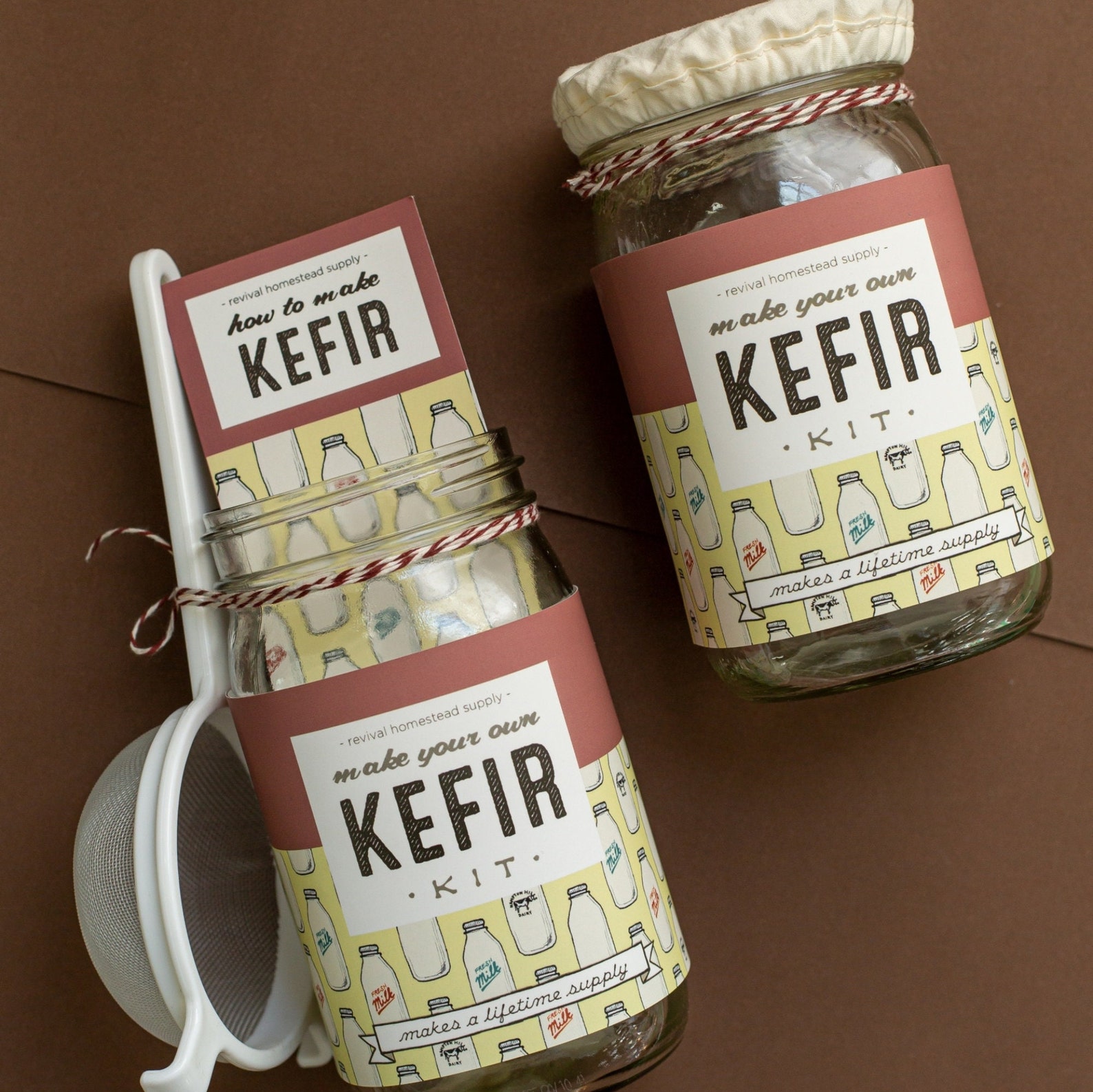 Milk Kefir Kit Make Your Own | Etsy