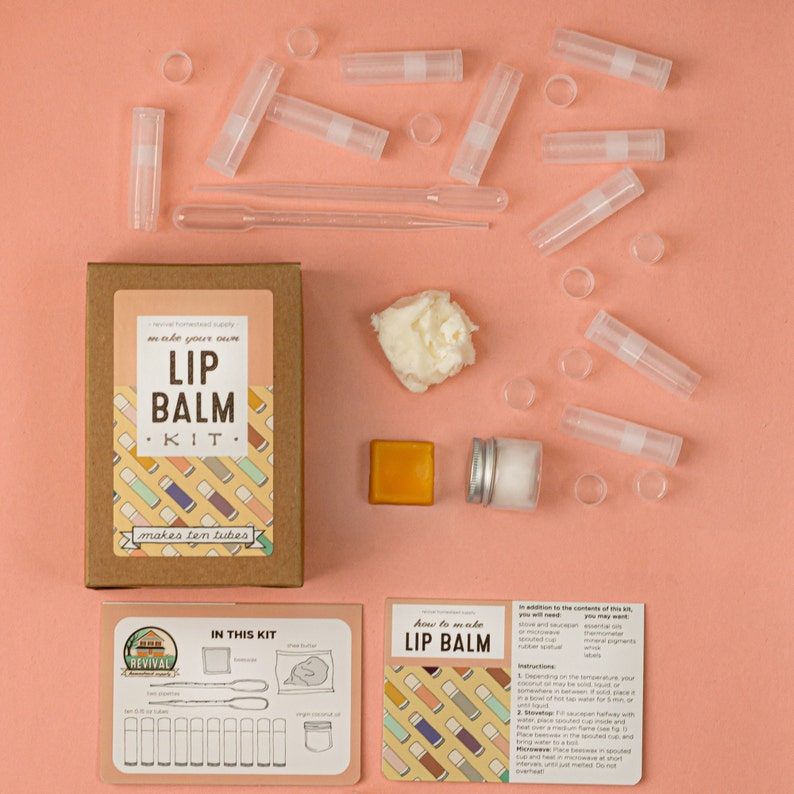 Lip Balm Kit, Make Your Own All-natural - Etsy