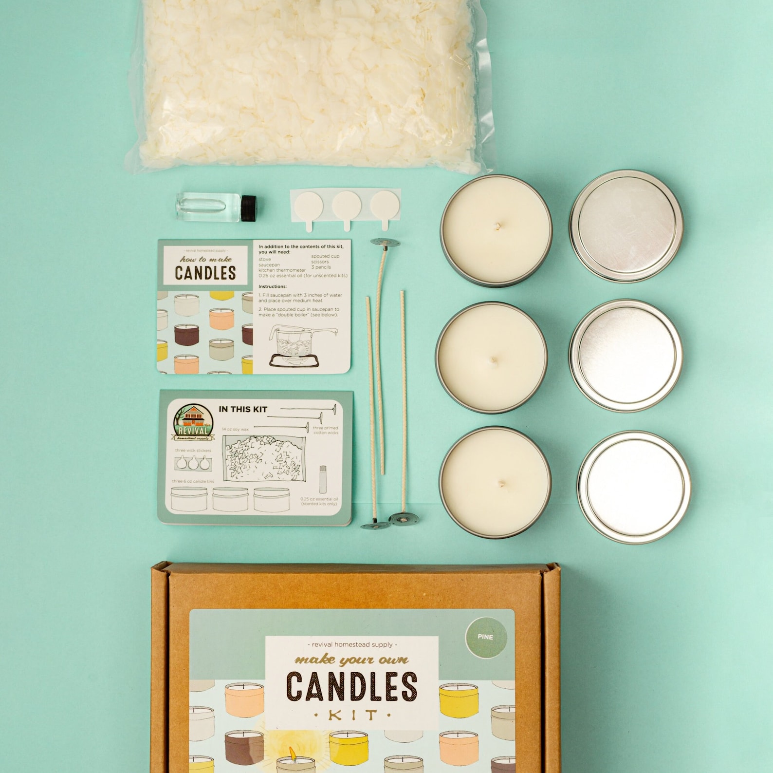 Candle Kit, Make Your Own Candles With Soy Wax and Essential Oils - Etsy
